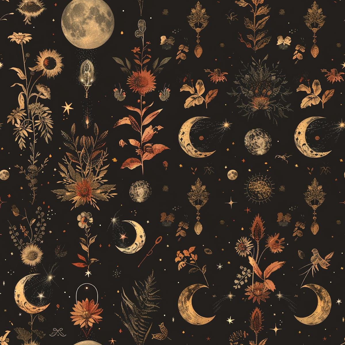 Practical Magic Witch Wallpaper Witchy Candle Potion Crystal Herb ...