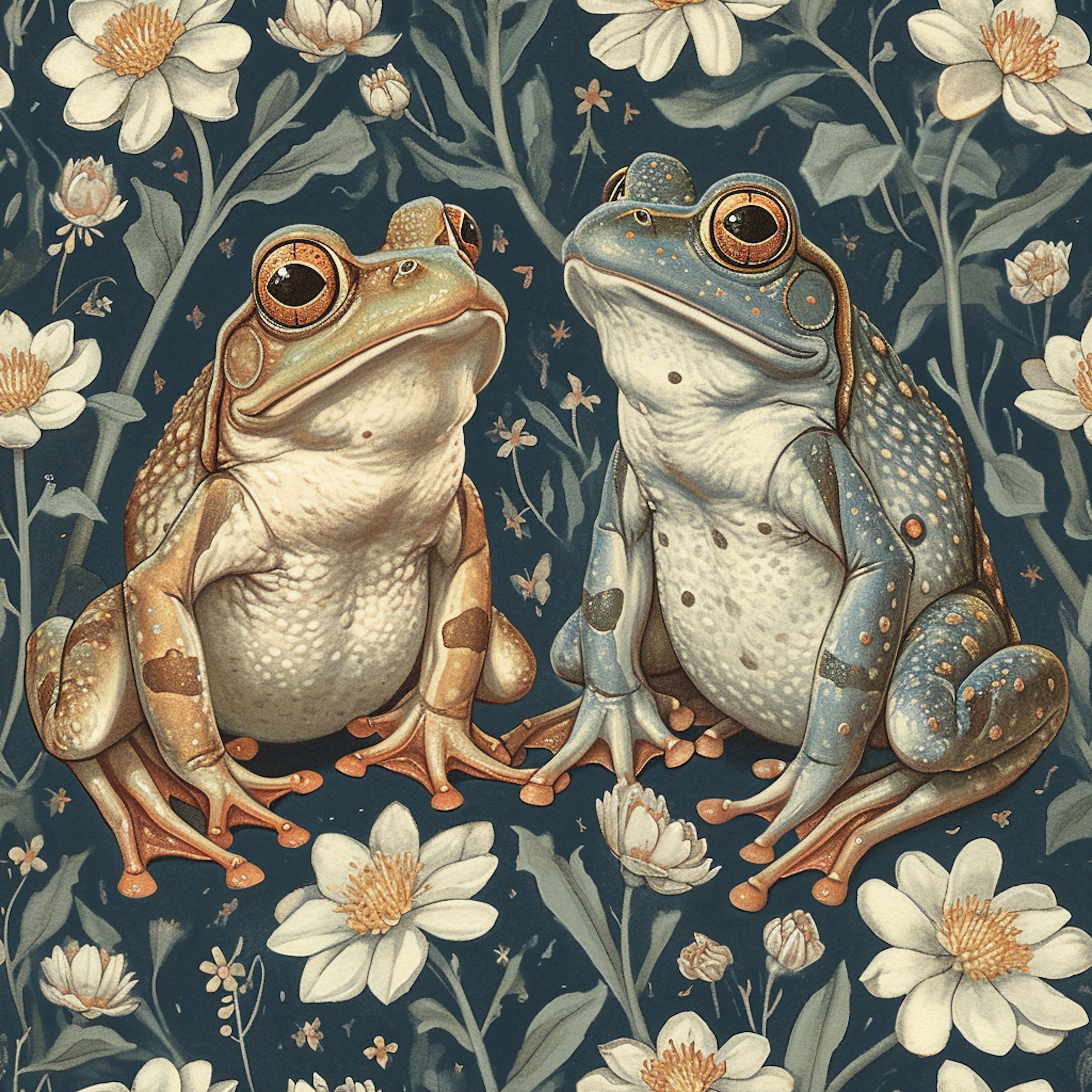 Frog Wallpaper Dark Victorian Goblin Core Toad and Pond Funky, Witchy ...