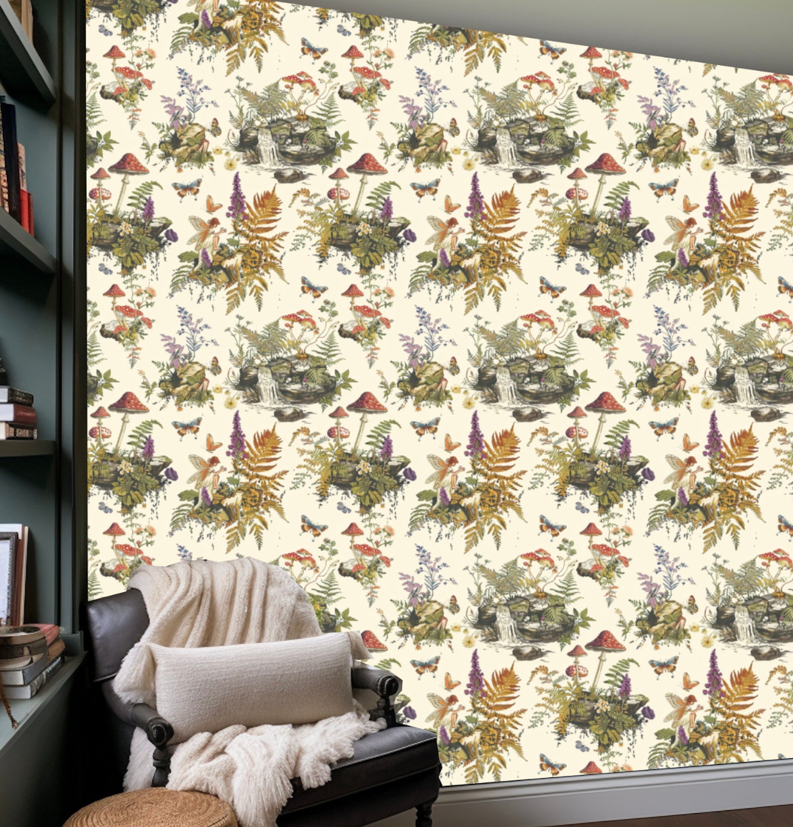 Girly Fairy Circle Wallpaper, Enchanted Woodland Faerie Garden, Forest ...