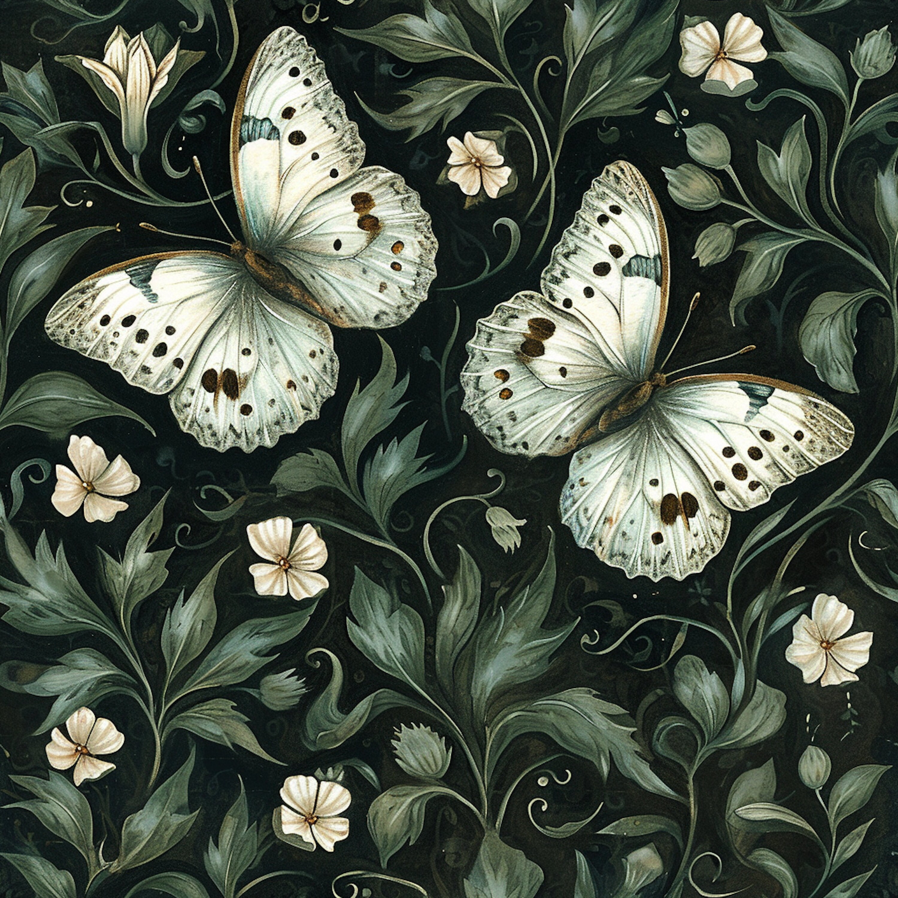 Butterfly Wallpaper Dark Cottage Core Butterfly Garden Aesthetic, With ...