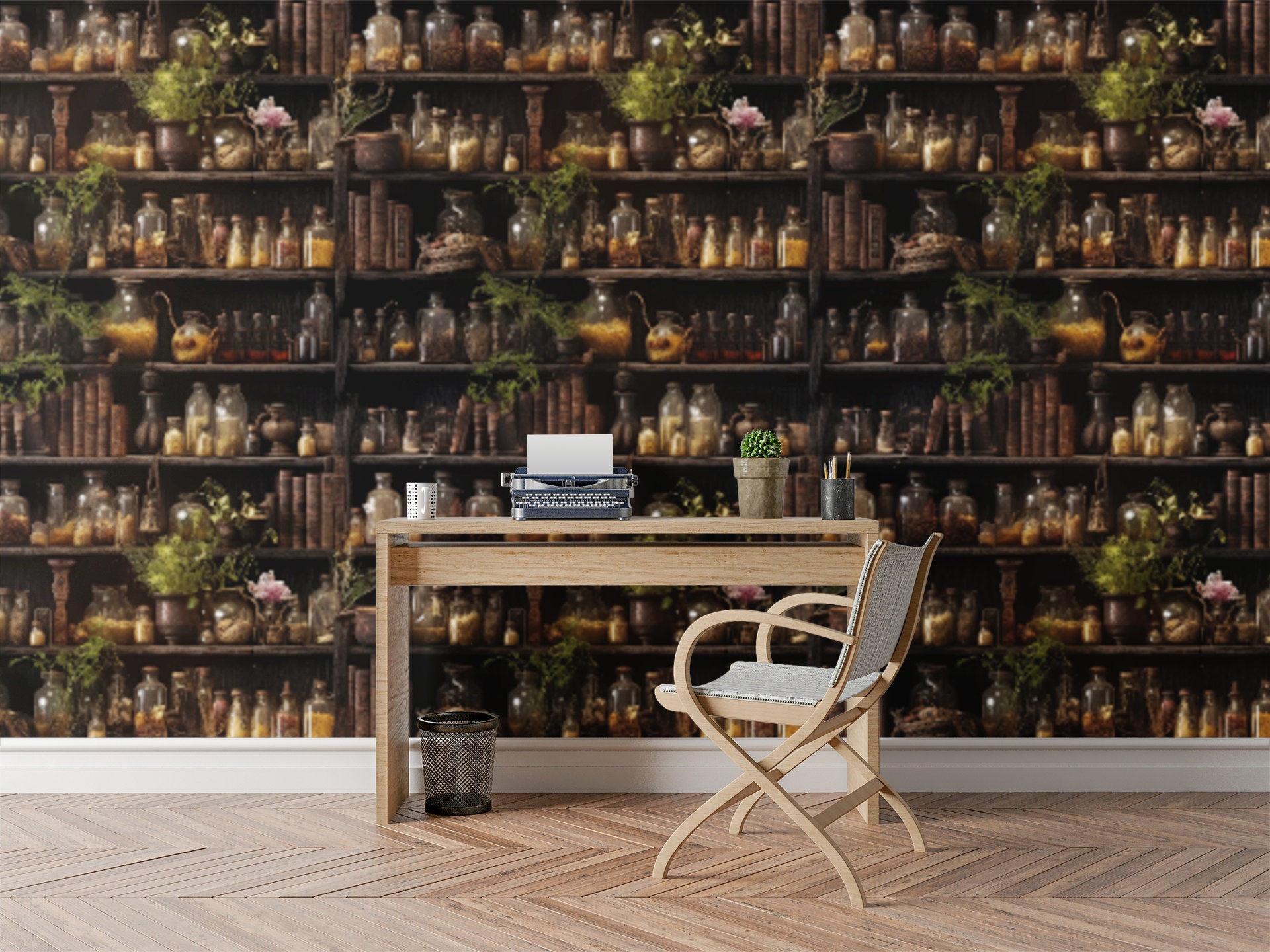 Witch Wallpaper - Witchy Vintage Wallpaper With Dark Funky Apothecary ...