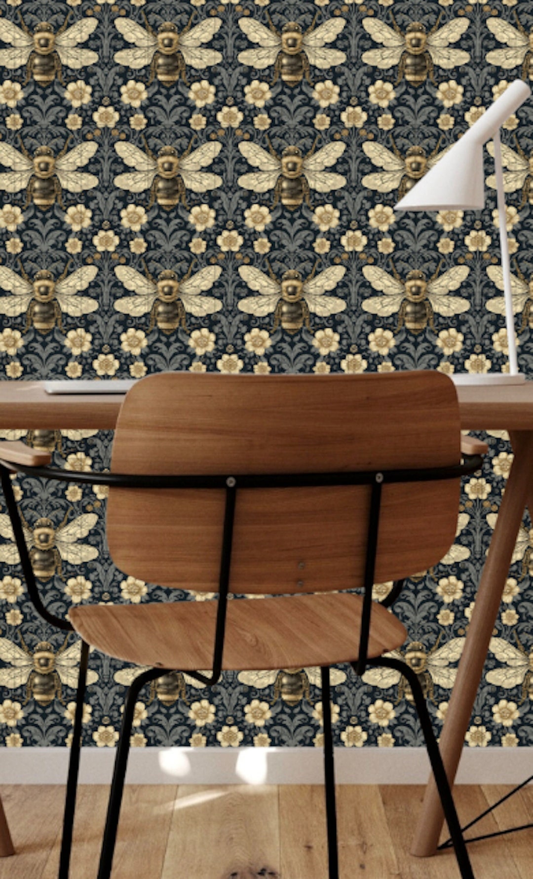 Bee Wallpaper Dark Victorian Cottage Core Bumblebee Honeybee Funky ...