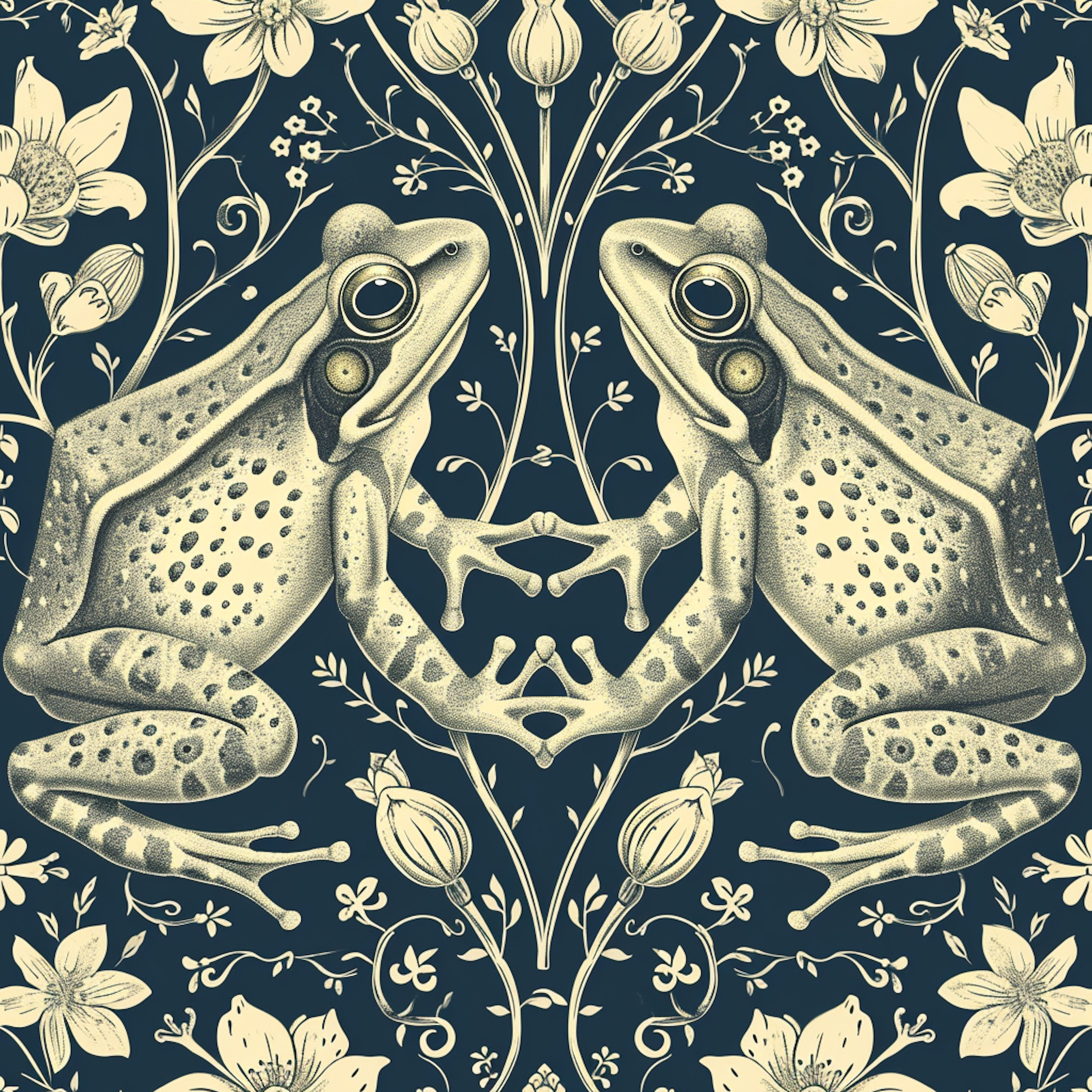 Frog Wallpaper Dark Victorian Goblin Core Toad and Pond Funky, Witchy ...