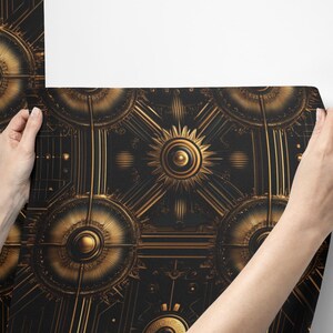 Art Deco 1920s Wallpaper - Dark Funky Moody Gothic Interior Decor, Jazz ...