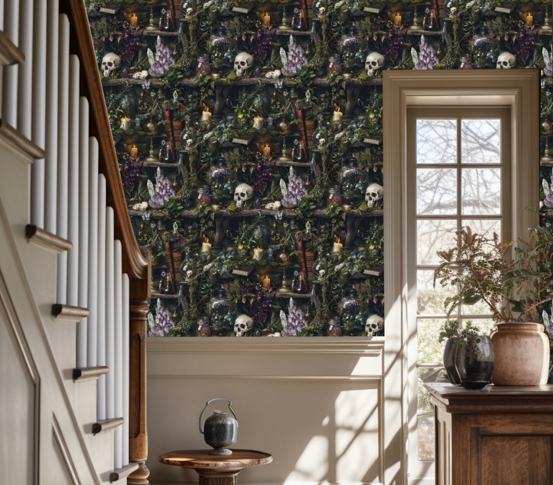 Witch Wallpaper Practical Magic Gothic Halloween Wicca Funky ...