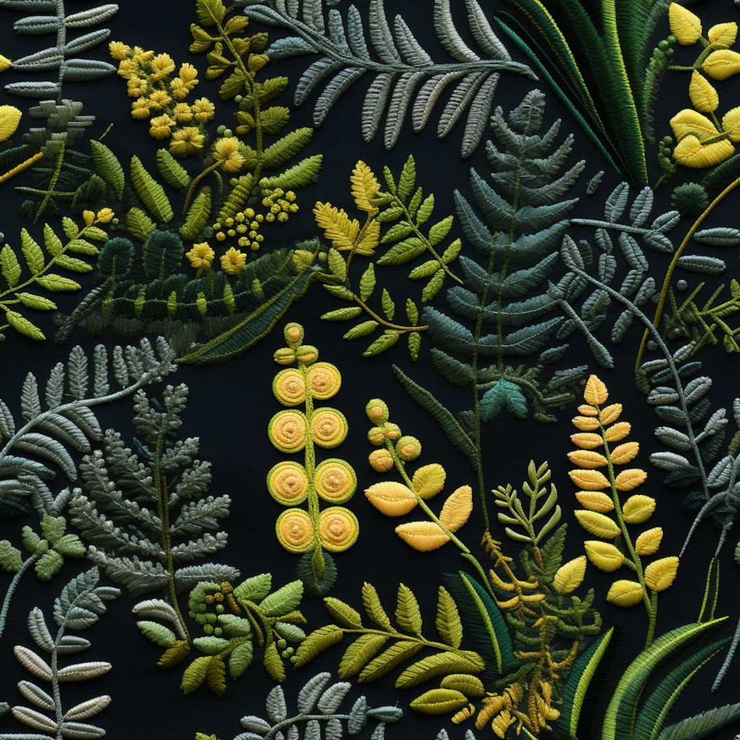 Botany Wallpaper Dark Leaf Botanical Nature Funky - William Morris ...