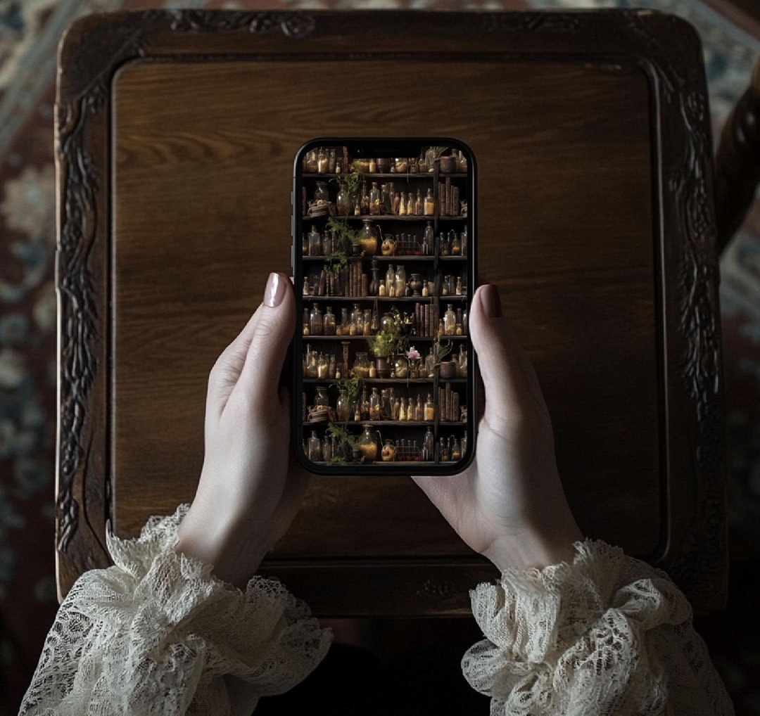 Witchy iPhone Wallpaper Background - Witch Phone Lock Screen Dark ...