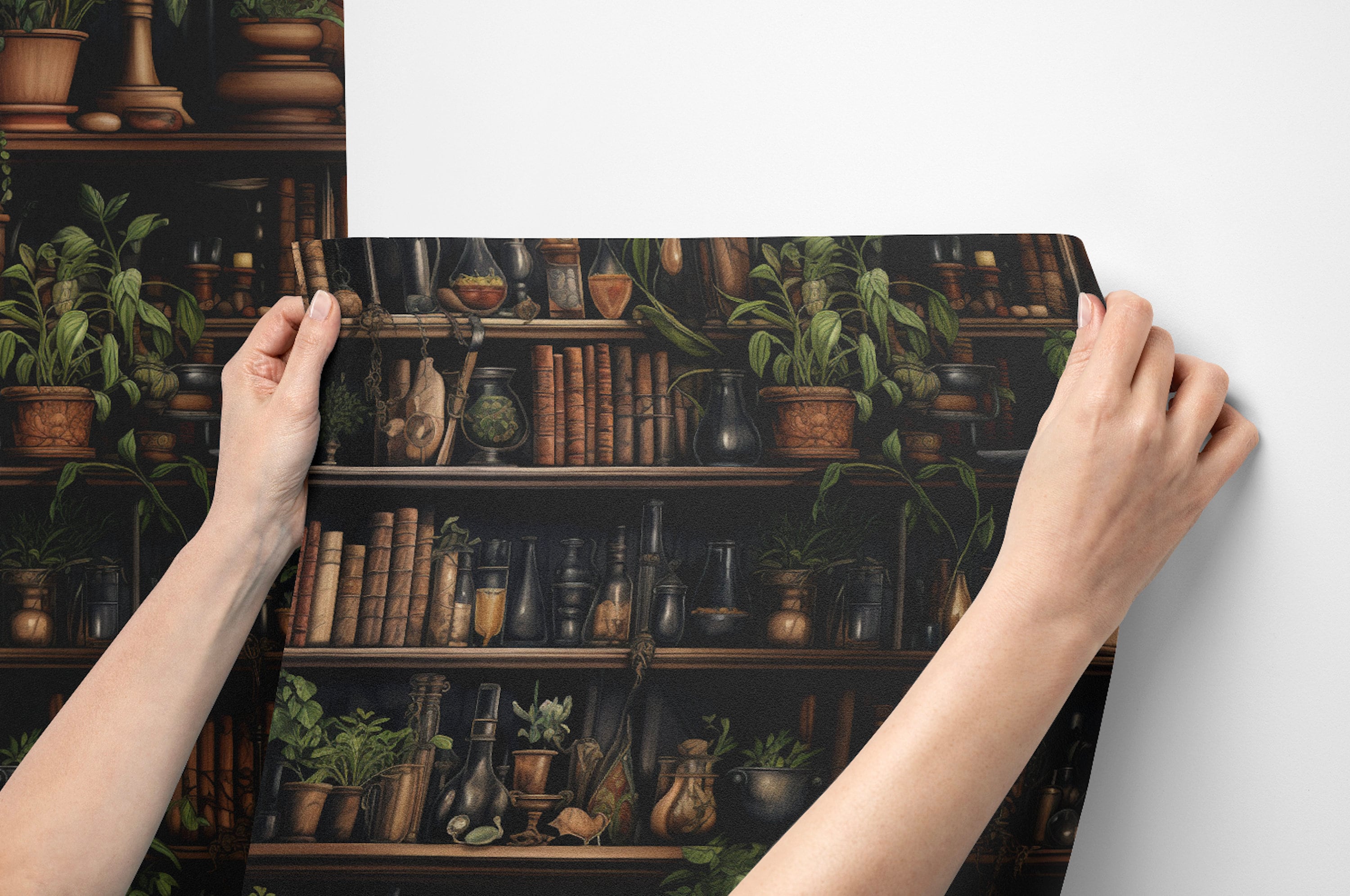 Witch Wallpaper Witchy Vintage Wallpaper With Dark Aesthetic Apothecary ...