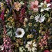 English Garden Flower Wallpaper, Unique Greenery Leaf & Floral ...