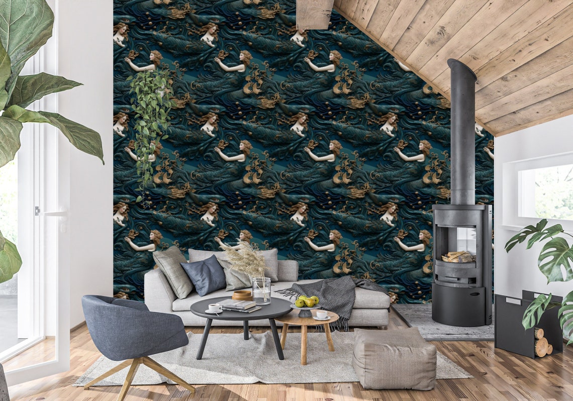 Mermaid Wallpaper - Ocean Wallpaper and Mythological Sea Creature ...
