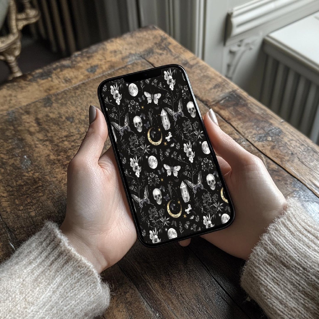 Witchy iPhone Wallpaper Background Witch Phone Lock Screen Dark ...