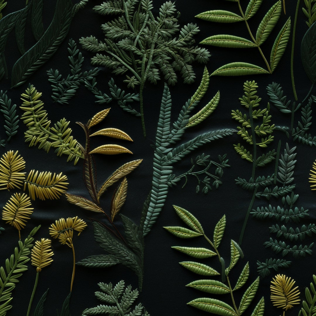 Botany Wallpaper Dark Leaf Botanical Nature Aesthetic William Morris ...