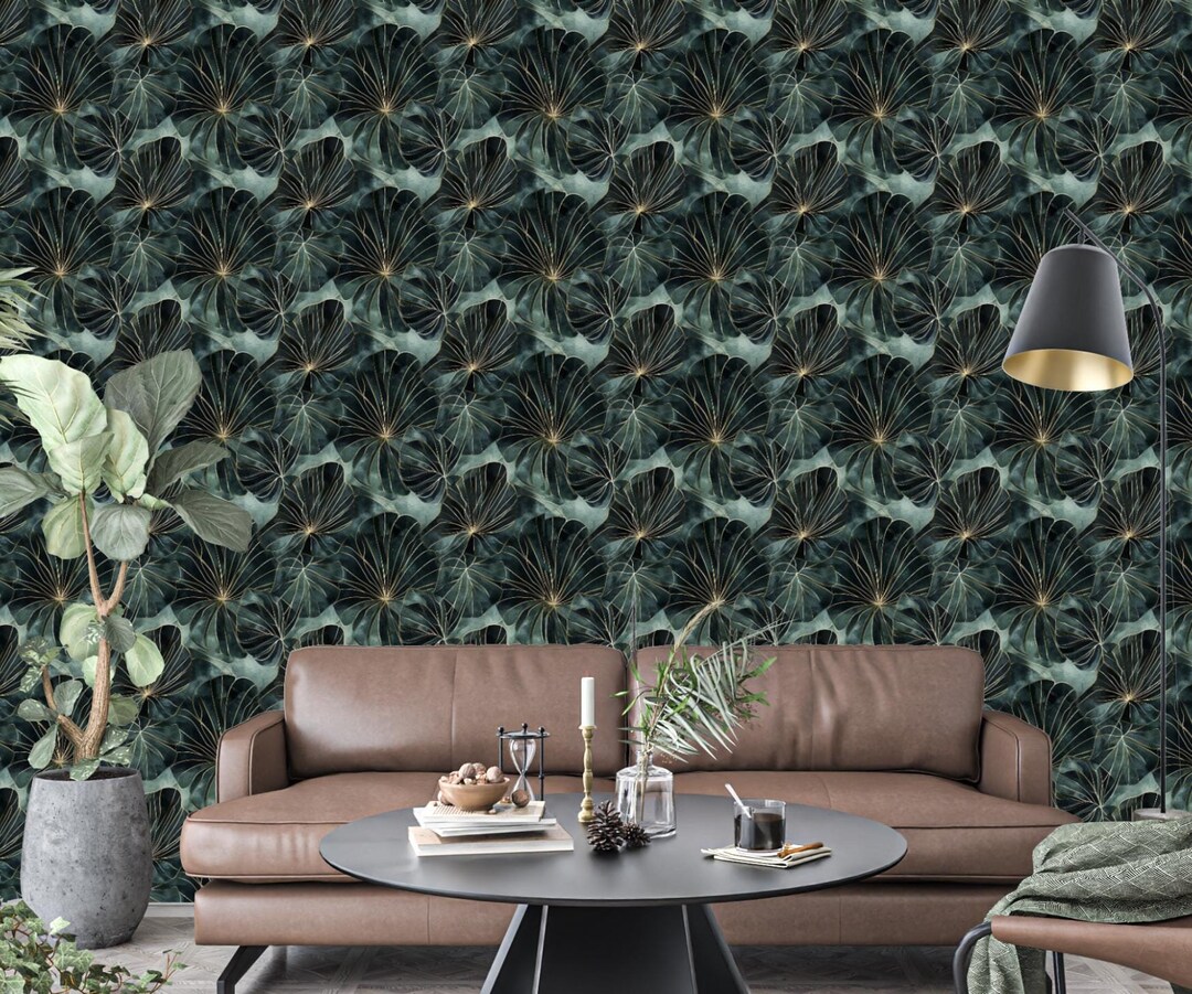 Art Deco 1920s Wallpaper - Dark Funky Moody Gothic Interior Decor, Jazz ...