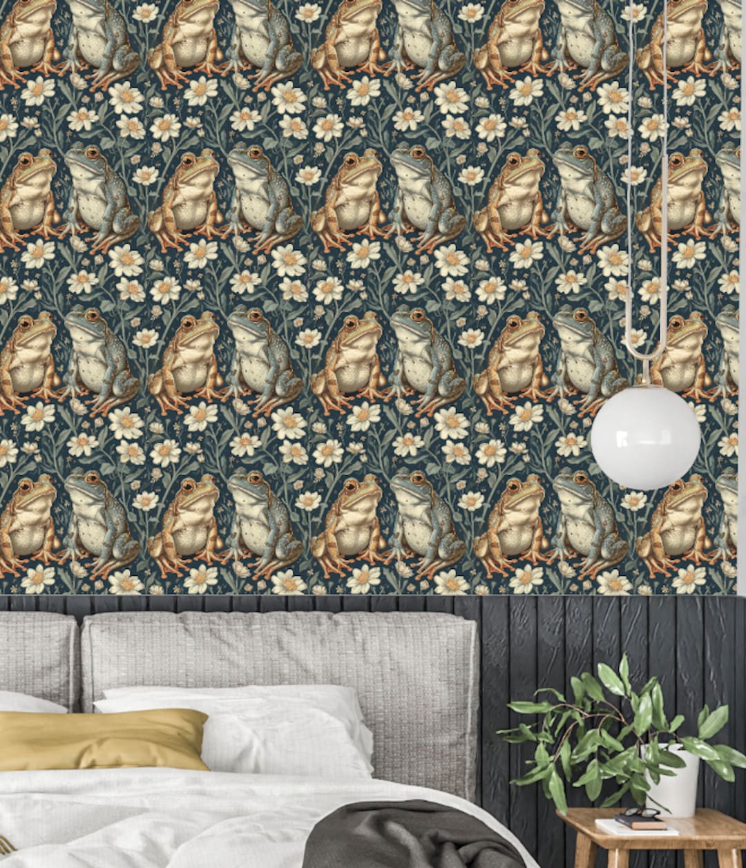 Frog Wallpaper Dark Victorian Goblin Core Toad and Pond Funky, Witchy ...
