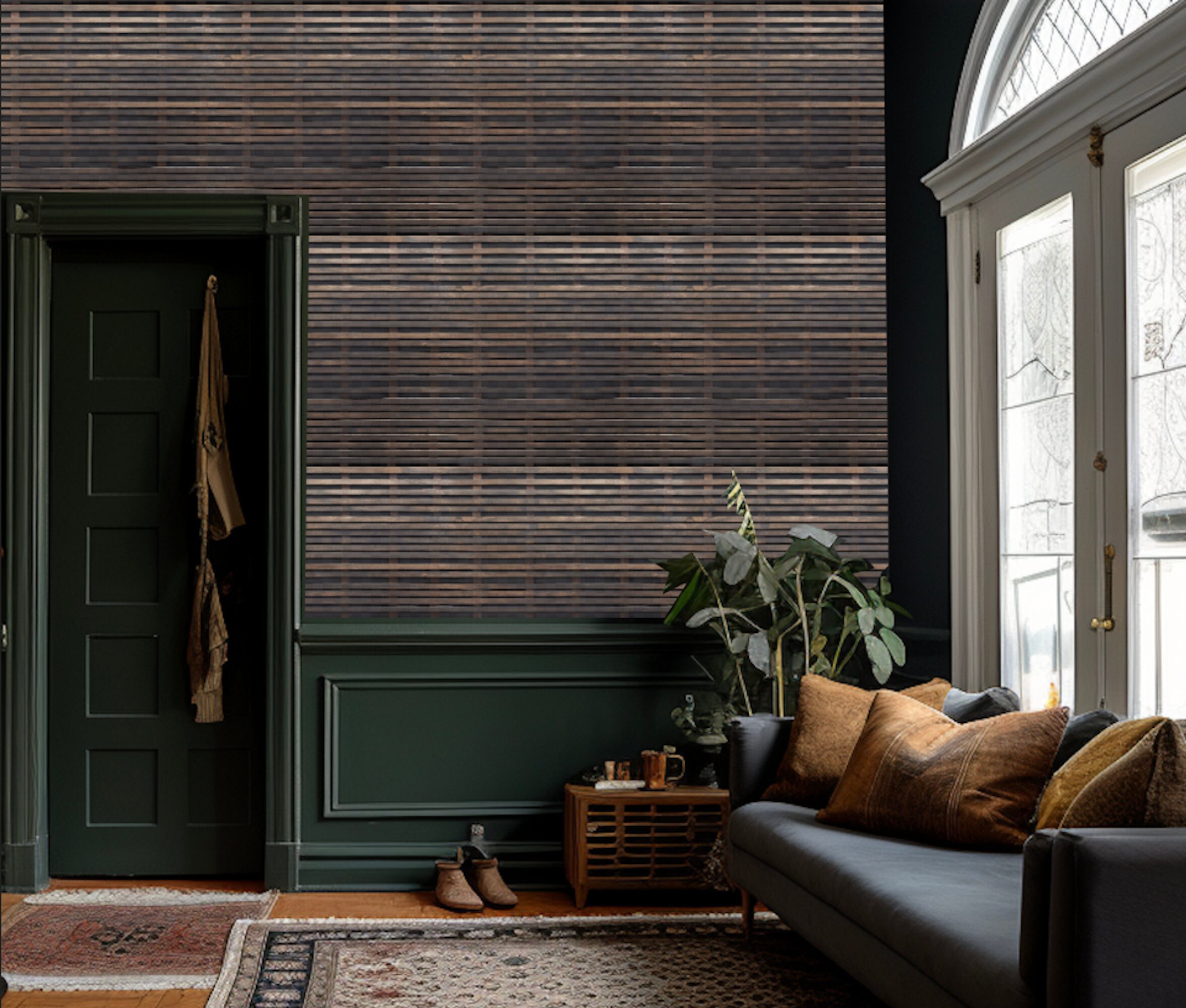 Wood Wallpaper Wooden Slat, Feature Accent Wall With Slats, Texture and ...