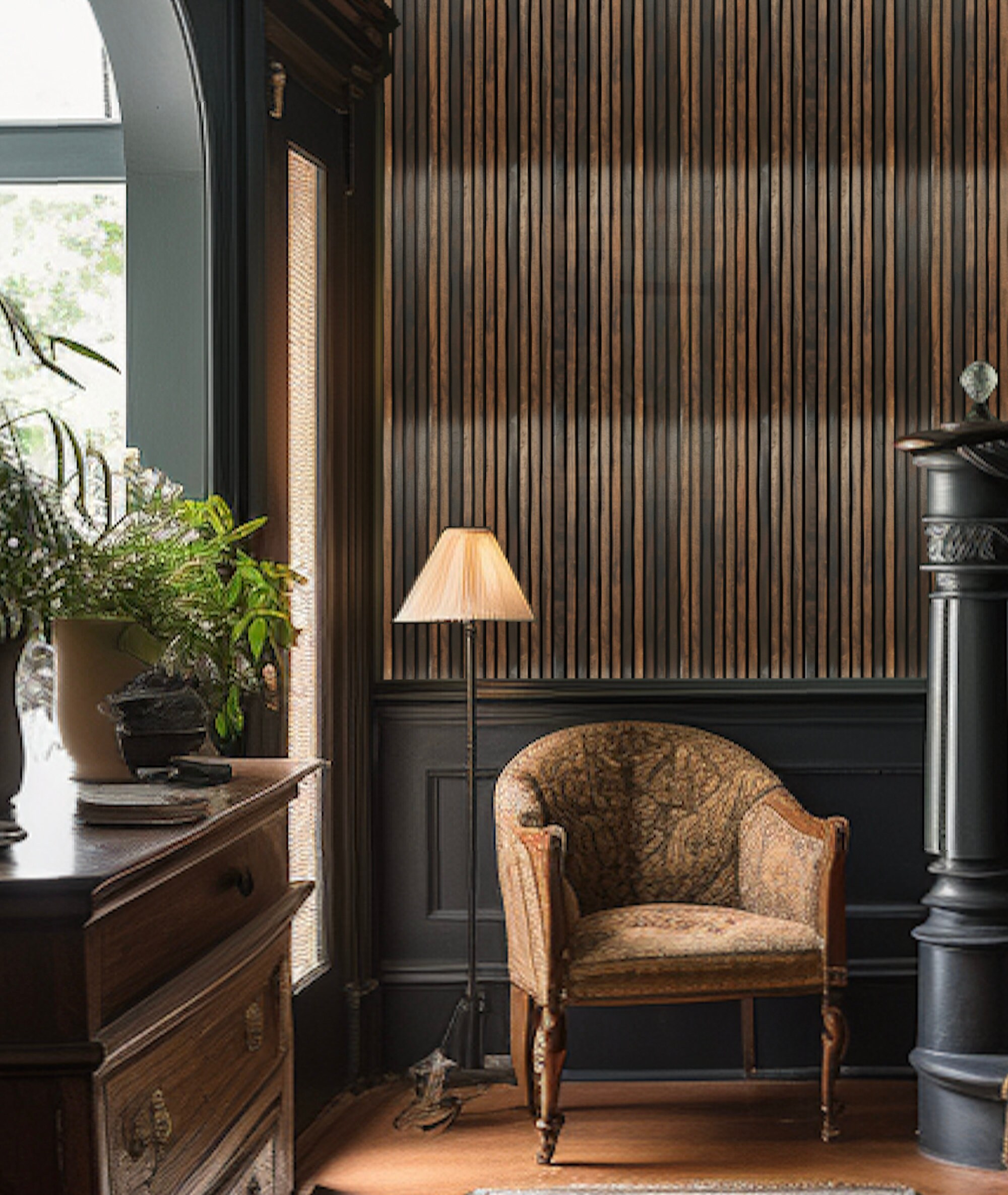 Wood Wallpaper Wooden Slat, Feature Accent Wall With Slats, Texture and ...