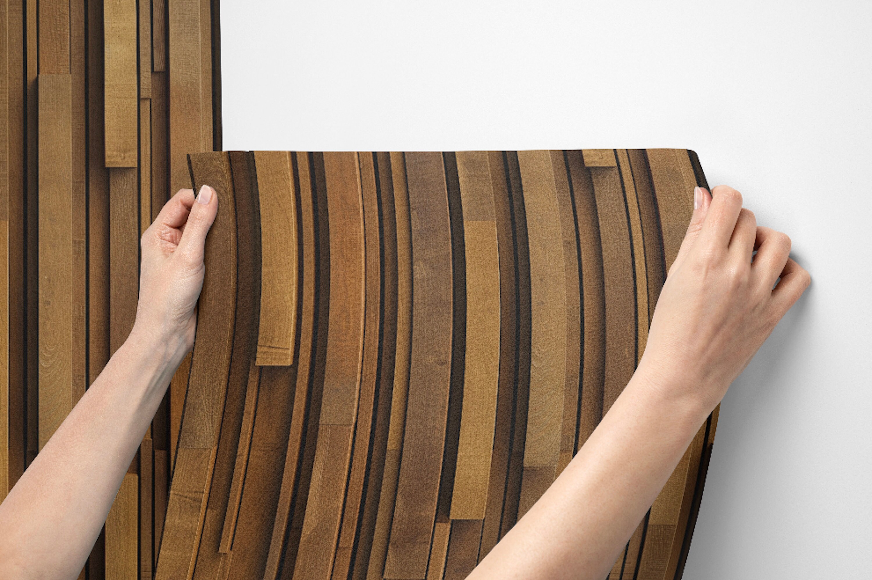 Wood Wallpaper Wooden Slat, Feature Accent Wall With Slats, Texture and ...