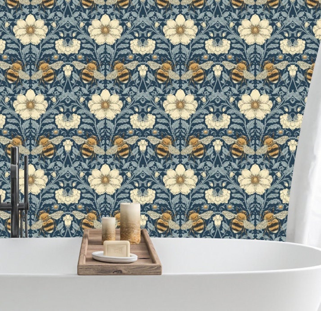Bee Wallpaper Dark Victorian Cottage Core Bumblebee Honeybee Funky ...
