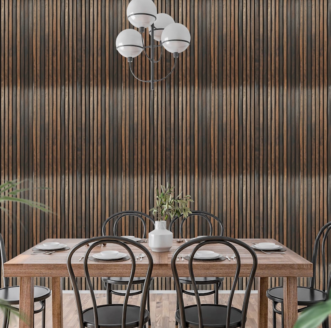 Wood Wallpaper Wooden Slat, Feature Accent Wall With Slats, Texture and ...