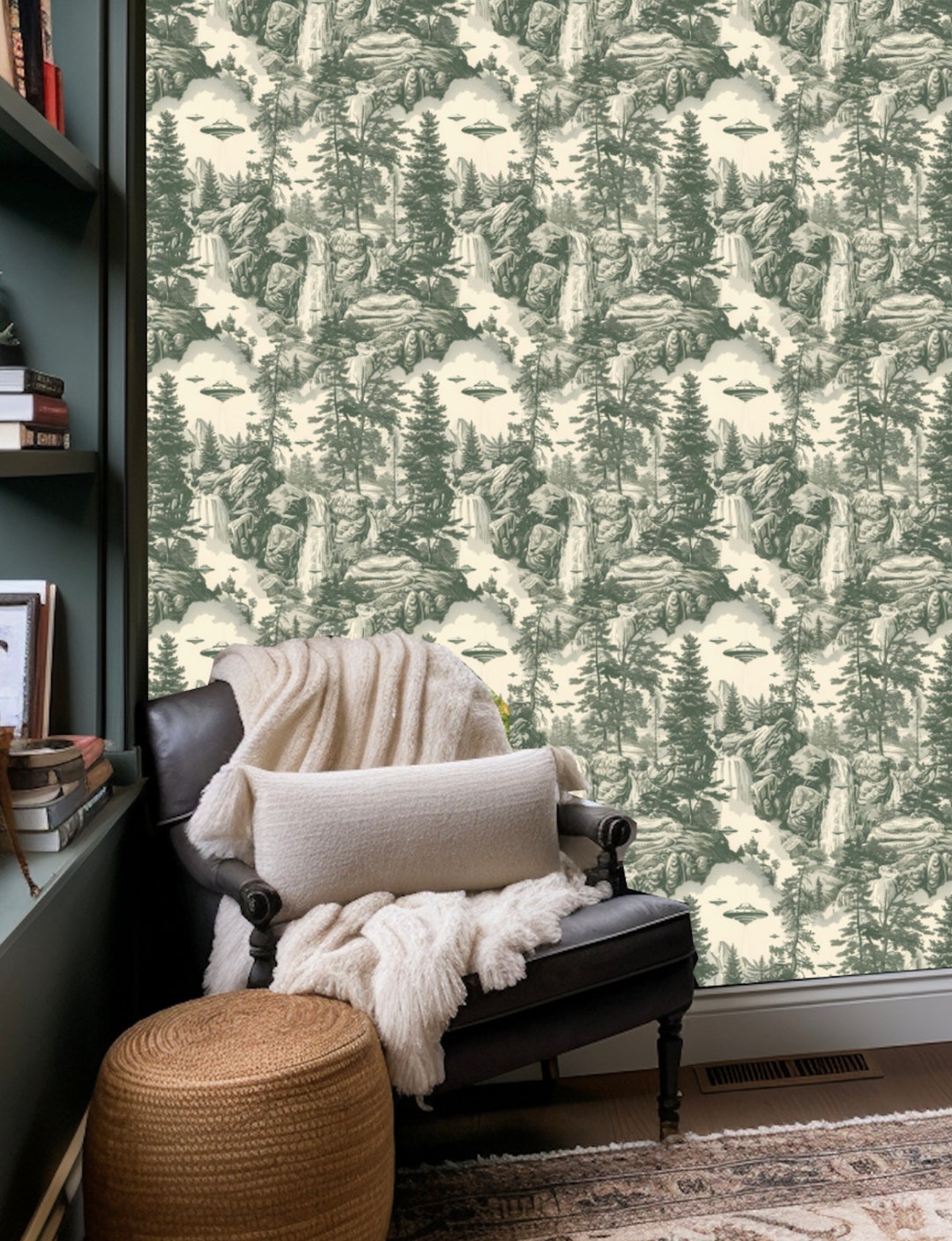 Alien UFO Wallpaper, Night Sky Space Traveller Encounter, Flying Saucer ...