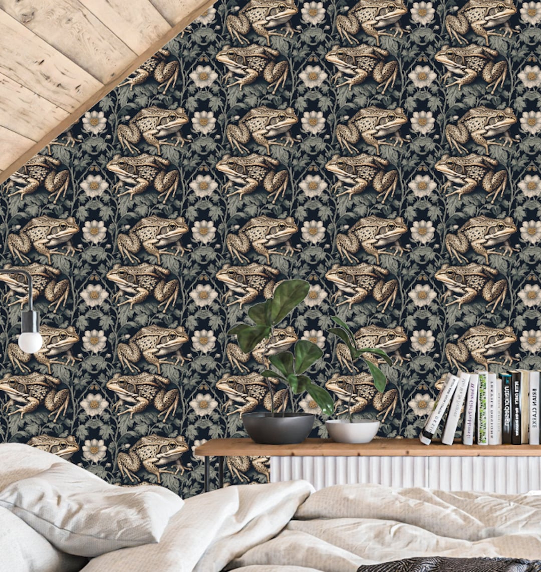Frog Wallpaper Dark Victorian Goblin Core Toad and Pond Aesthetic ...