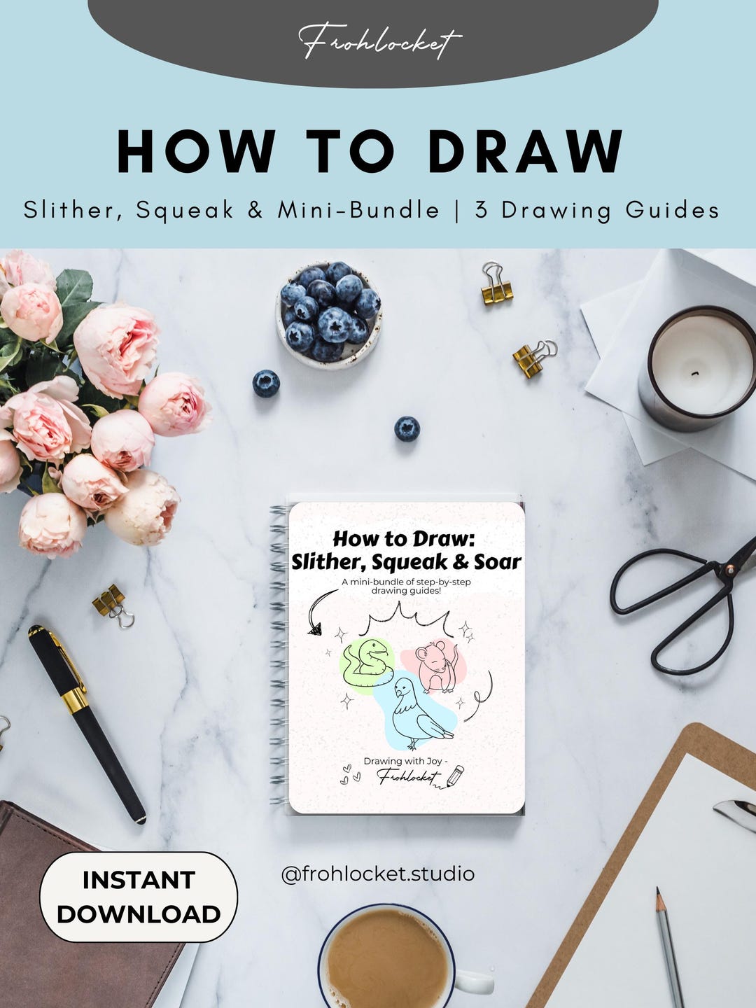Slither, Squeak & Soar | How to Draw Animals for Kids – Snake, Mouse ...