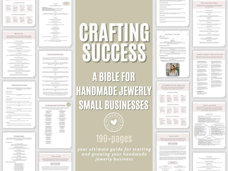 Crafting Success I Handmade Jewelry Business Guide I Small Business ...