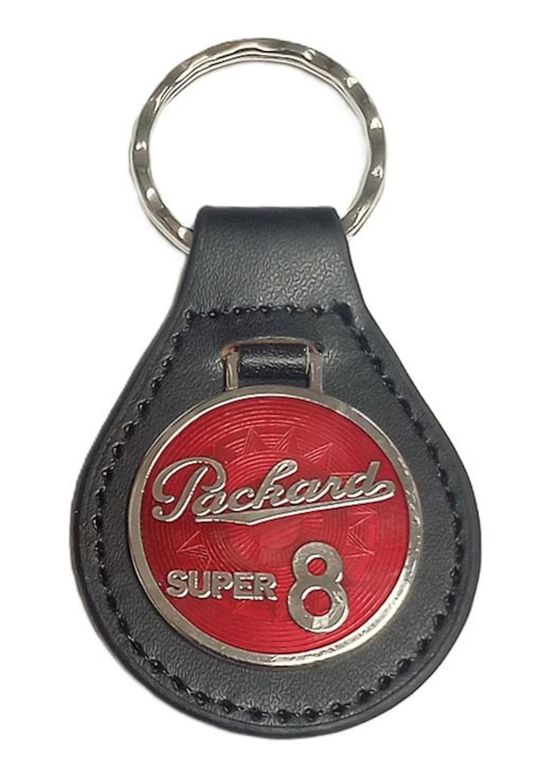PACKARD SUPER 8 Keychain - Leather Fob - Etsy