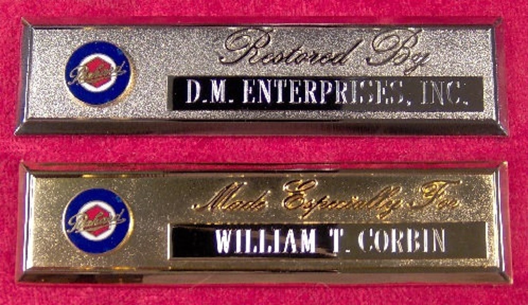 PACKARD - Custom Engraved Dash Plaque - Etsy