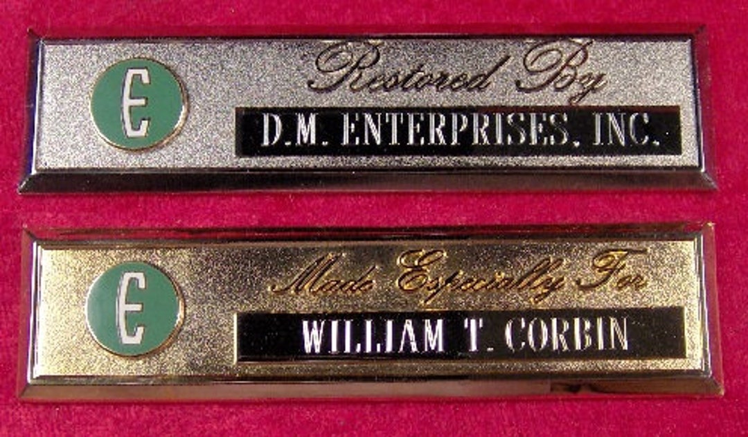 EDSEL - Custom Engraved Dash Plaque - Etsy