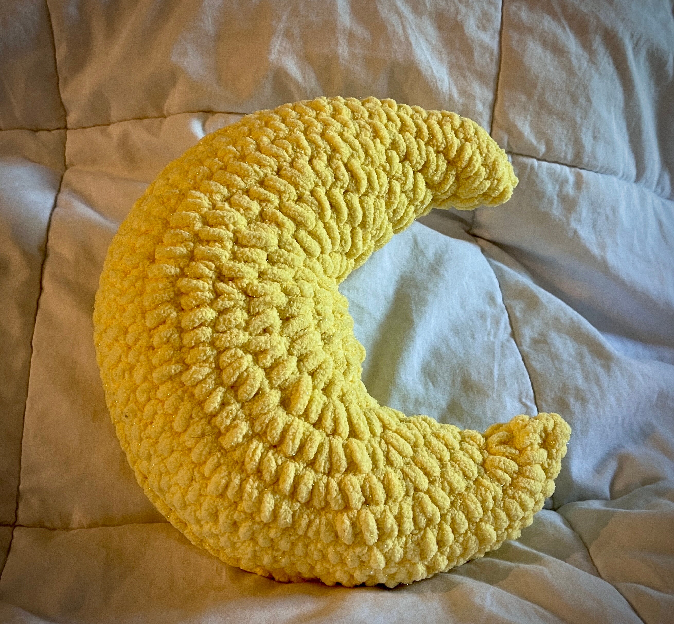 Moon and Star Crochet Accent Pillows Stuffies - Etsy