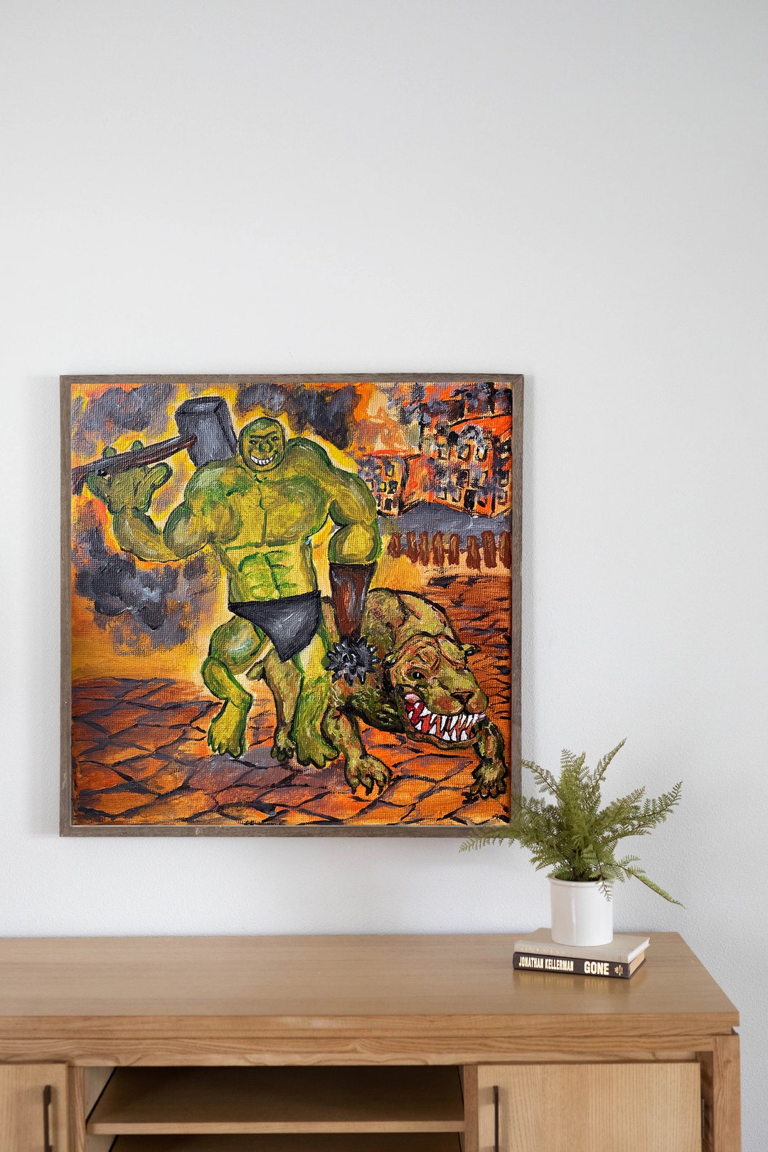 Fallout Mutant With Nuclear Dog Mutant Against the Backdrop of a ...