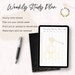 Minimalist Weekly Study Plan | Study Planner | Weekly Study Planner ...