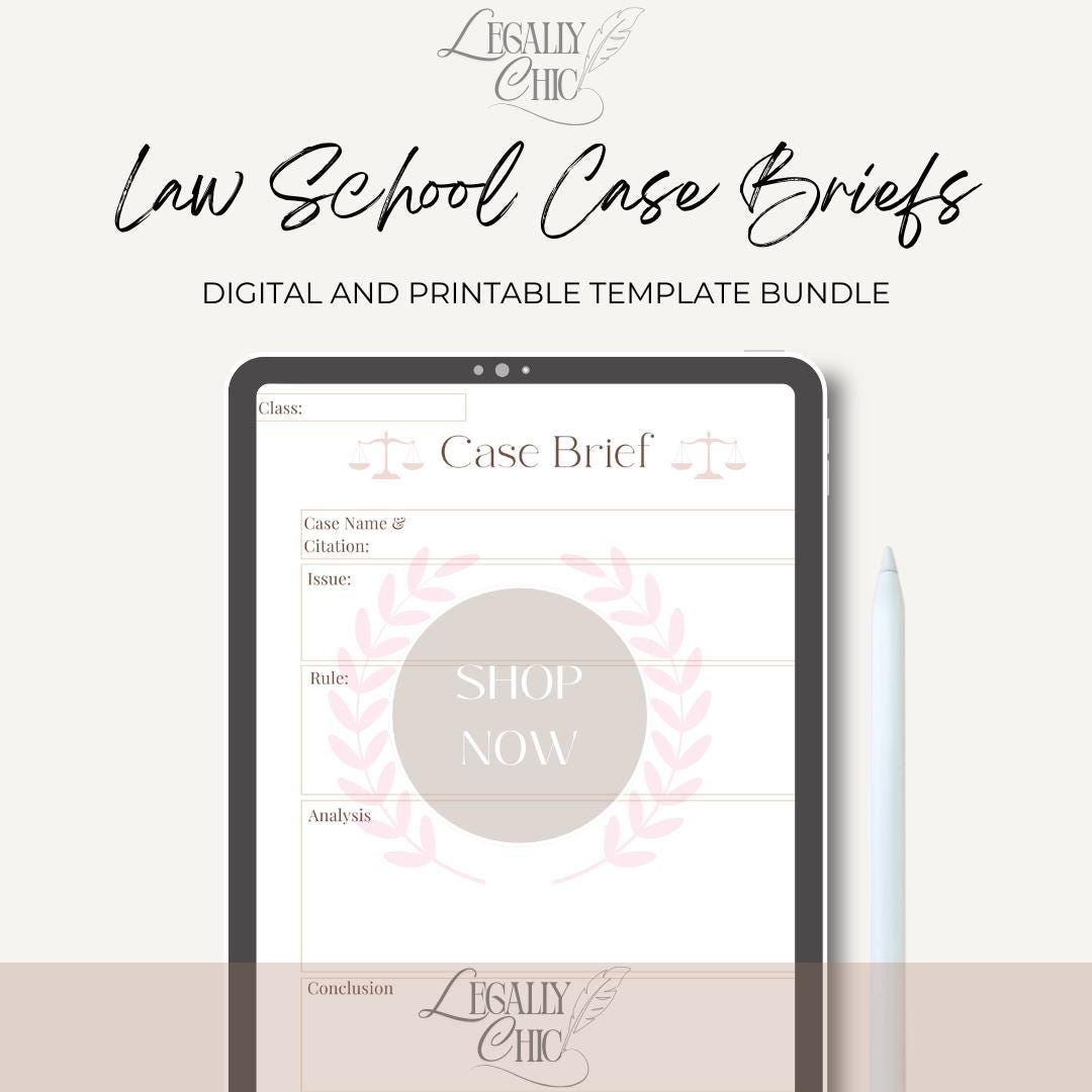 Law School Minimalist | IRAC Case Brief | Law School Case Brief ...