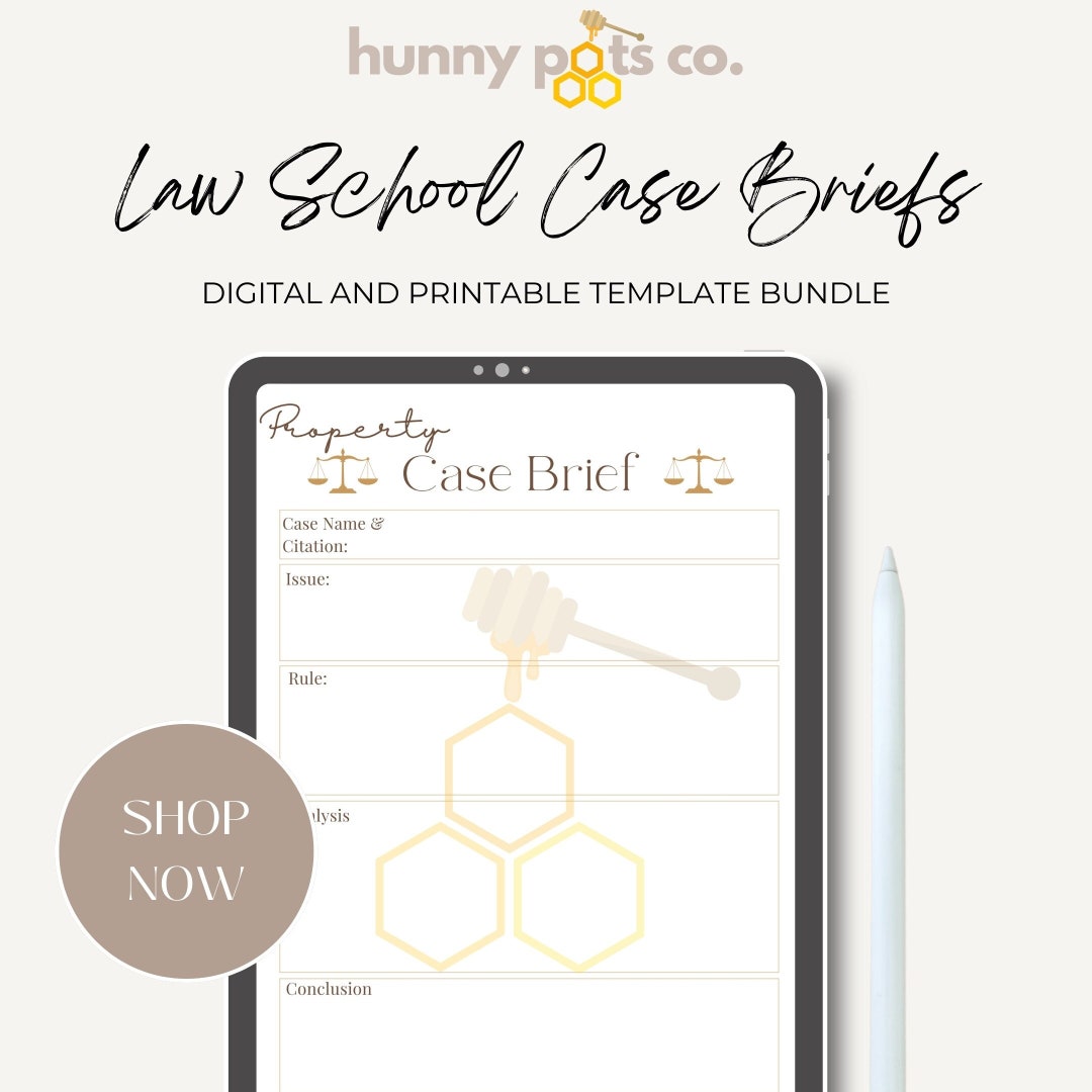 Law School Minimalist | IRAC 1L Case Case Brief Bundle | Law School ...