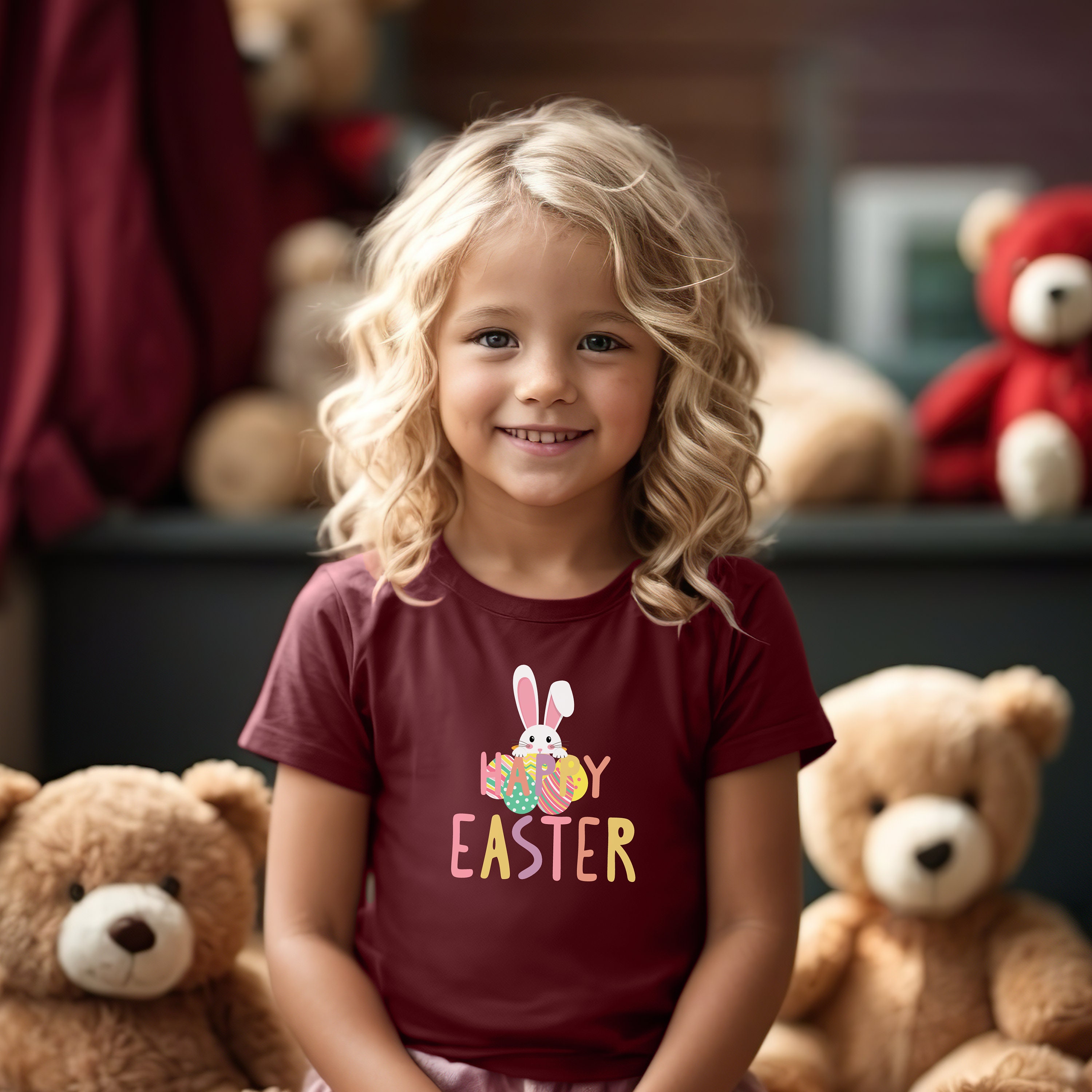 Happy Easter Shirt, Kids Shirt, Easter Bunny Shirt, Cute Easter Shirt ...