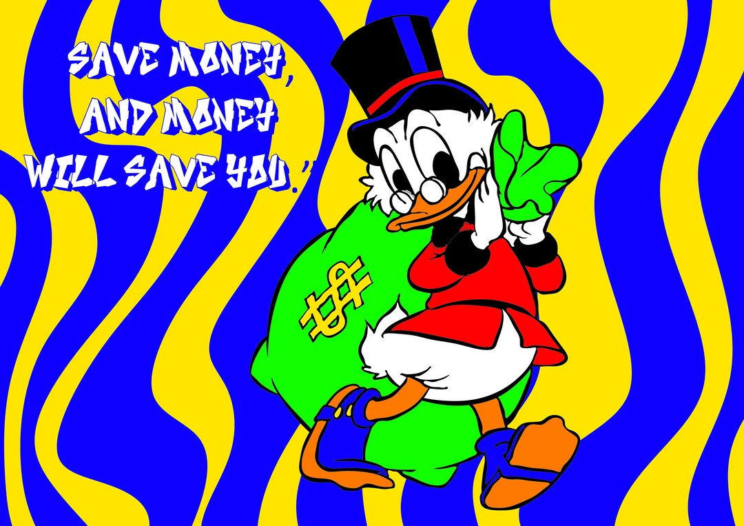 Scrooge Mcduck, Uncle Scrooge, Money, Money, Motivation, Quote, Color ...