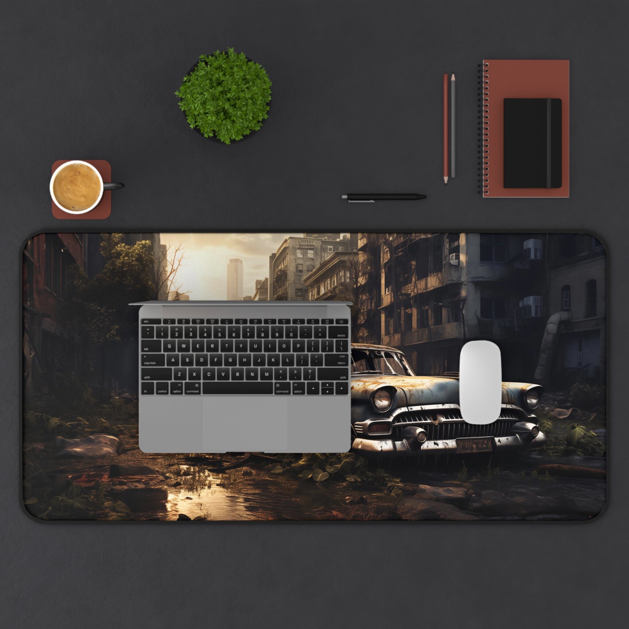 Post-apocalyptic Desk Mat and Mouse Pad the Last of Us Inspired Design ...