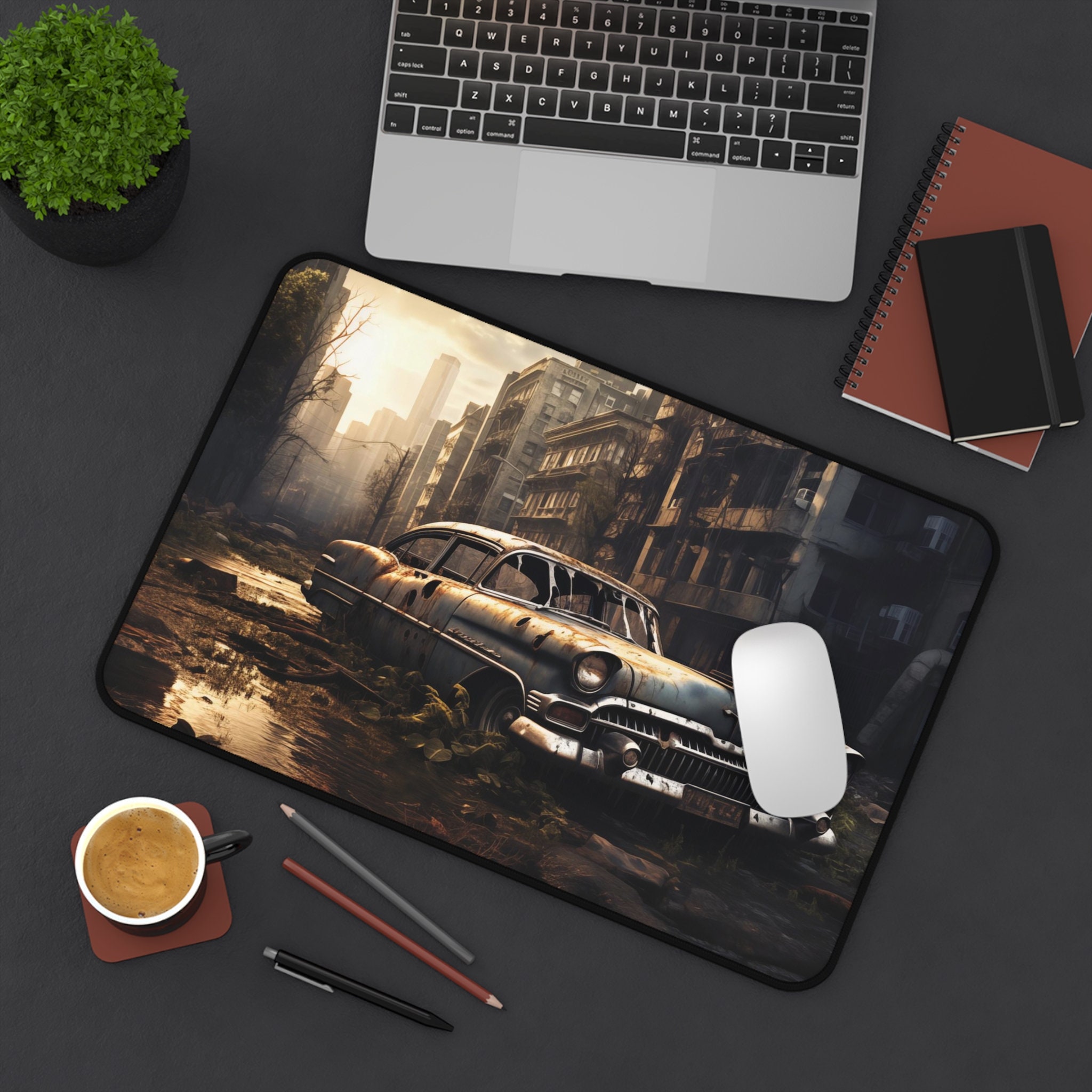 Post-apocalyptic Desk Mat and Mouse Pad the Last of Us Inspired Design ...