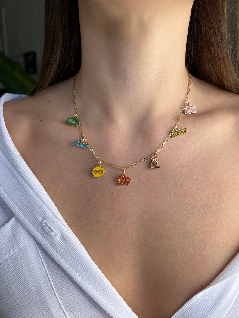 OMG LOL Charm Necklace - Etsy