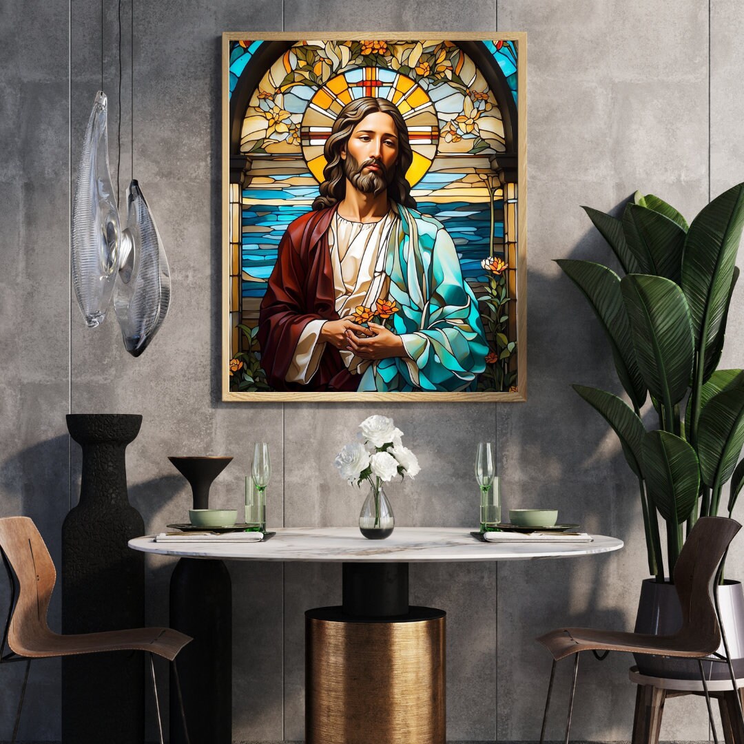 Jesus Poster Divine Enlightenment an Inspirational Jesus Poster That ...