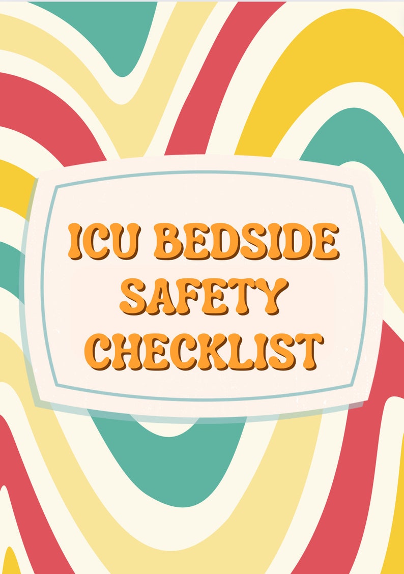 Bedside Safety Checklist - Etsy