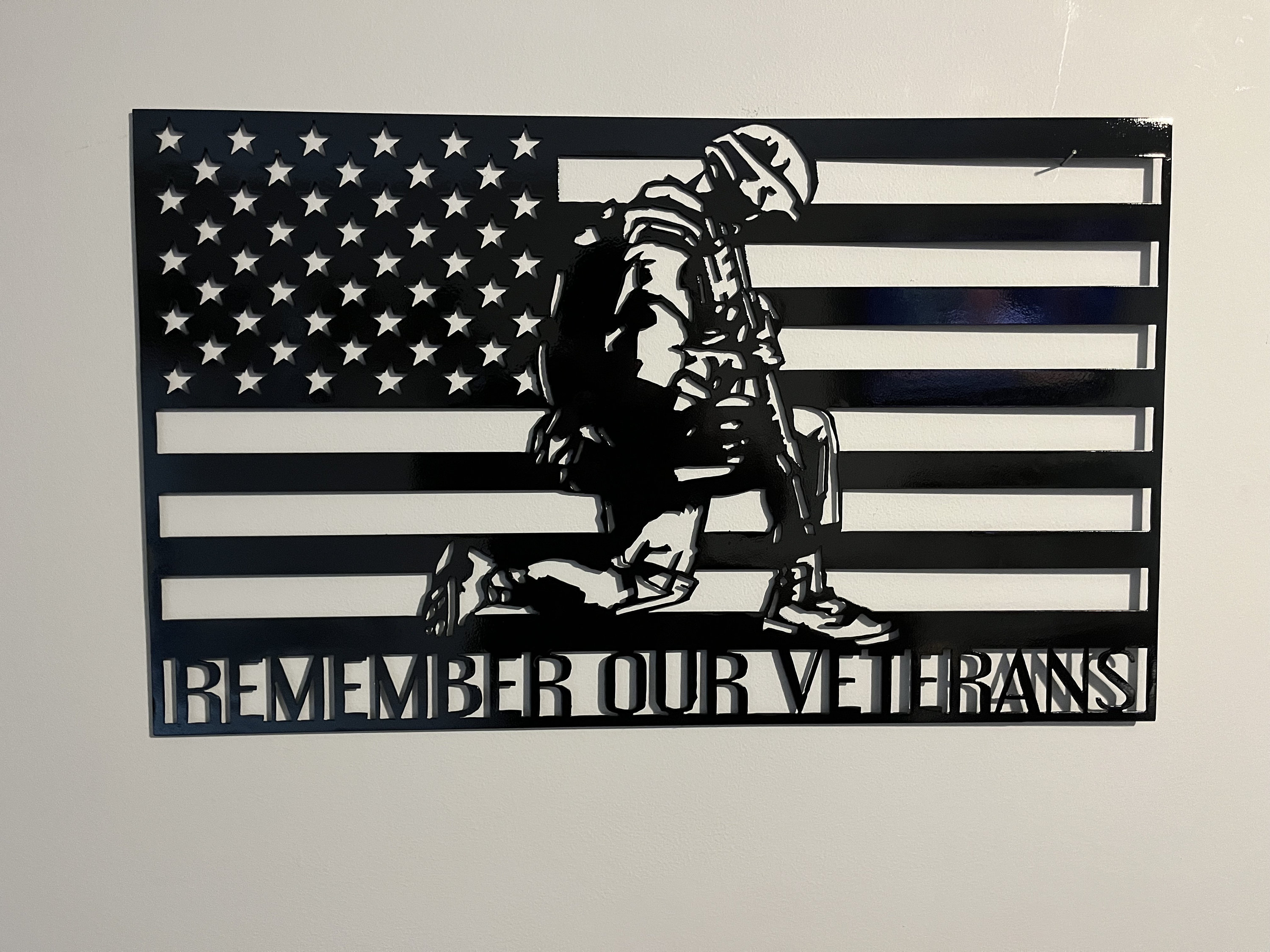 Kneeling Soldier Flag - Etsy