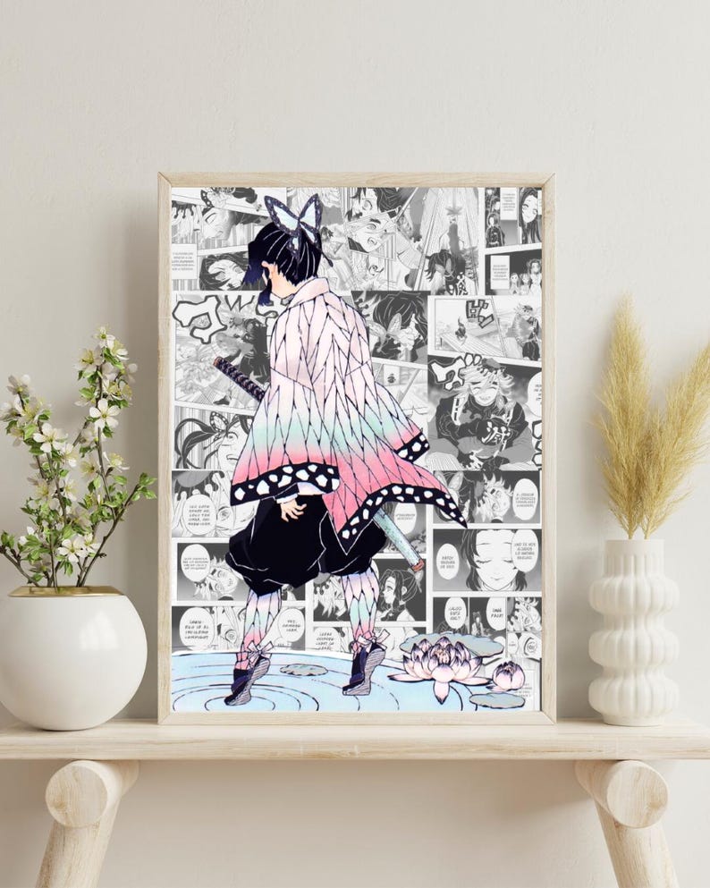Shinobu Kocho Anime Art Print | Manga Panel Decor - Etsy