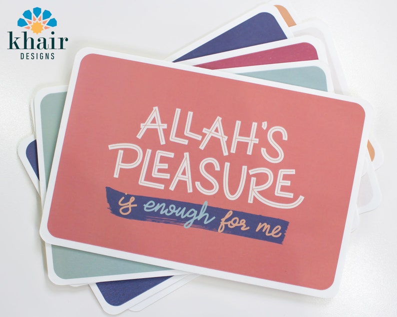 Islamic Postcards Muslim Positive Affirmations Sukoon Cards | Digital ...