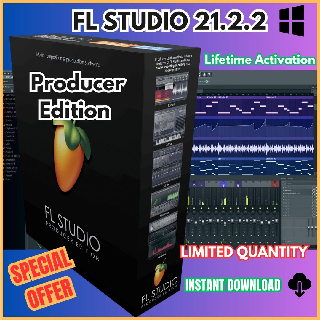 FL studio 21 Producer Edition Lifetime Activated FL Studio for Windows ...