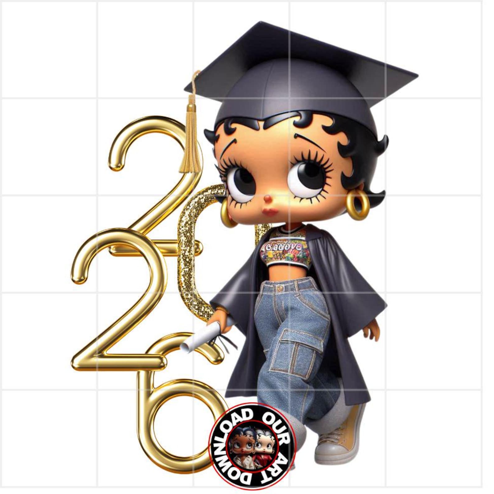 2026 Graduation Png Graduate Senior Png Graduation Shirt Png Betty Boop ...