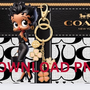 Black Betty Boop Mug Wrap, Designer Png Wrap,boss Lady,3d Purse Wrap ...