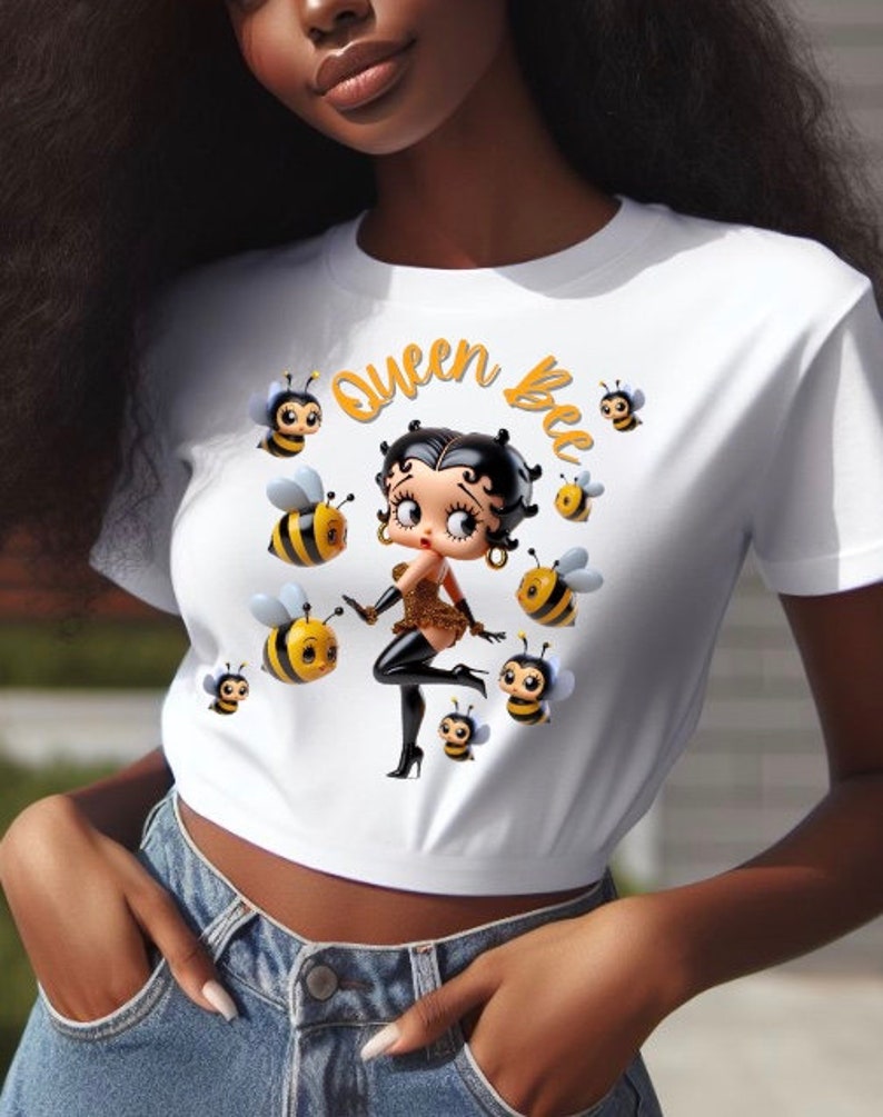 Queen Bee, Bee Keeper, Betty Boop Download PNG, Sublimation Design, Bettyboop, Png Betty Boop ...