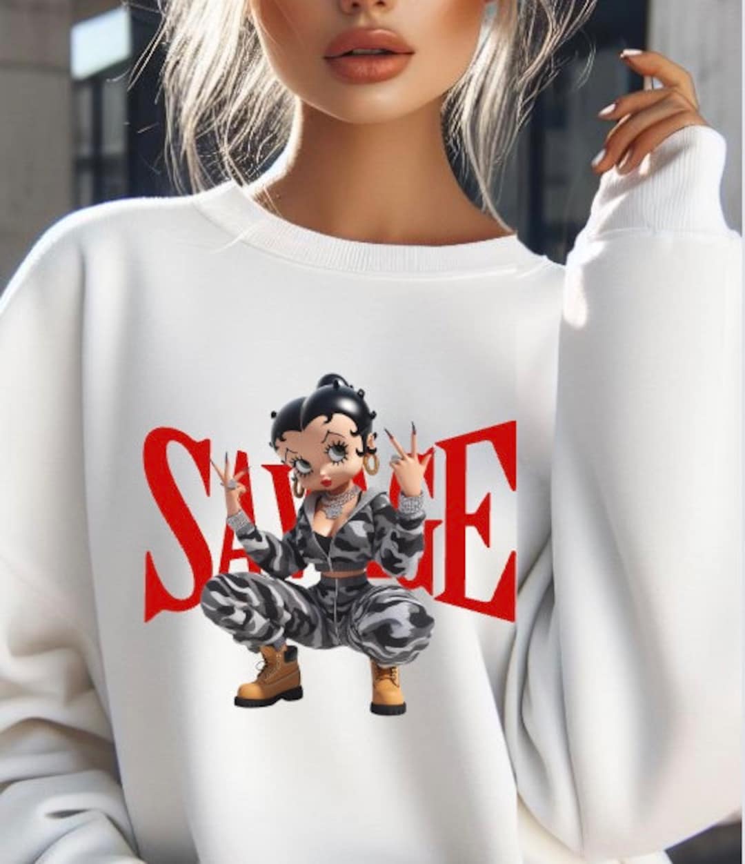 Savage Download, Betty Boop PNG, Betty Boop SVG, Betty Boop Sublimation ...